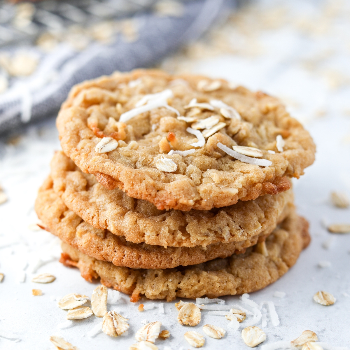 Chewy Oatmeal Coconut Cookies - Maritime Country Kitchen
