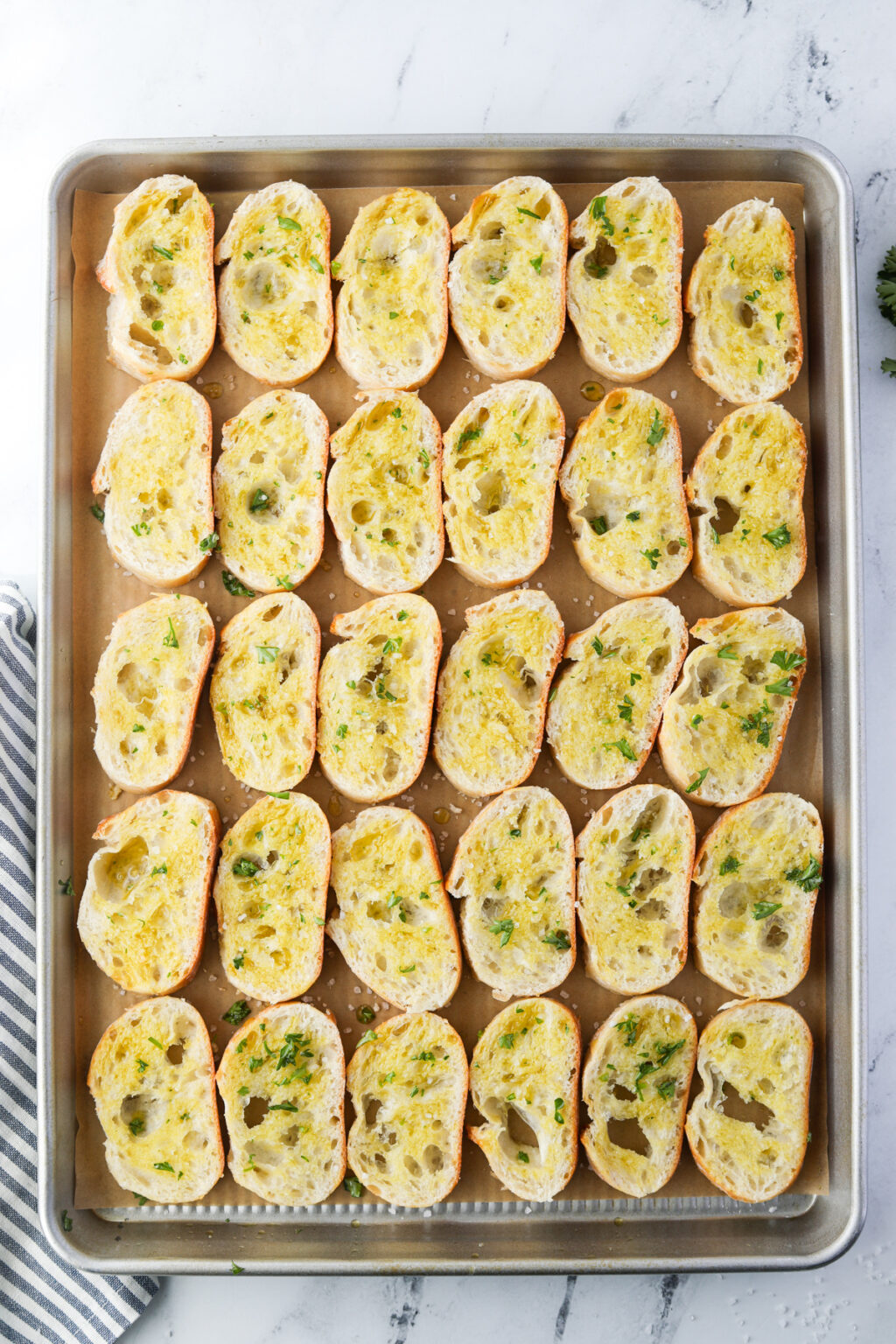 Toasted Baguette Slices (How to Make Crostini)